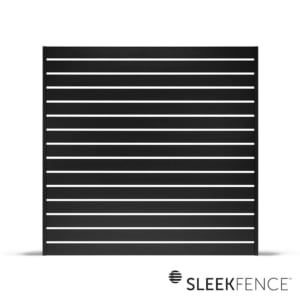 Modern Horizontal Slat Fencing made from metal - 69" Height Panel